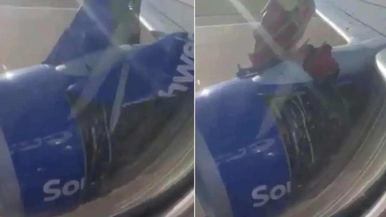 Passenger Flight Engine Cover Blast in Mid Air : போயிங் விமானத்திற்குள் ...