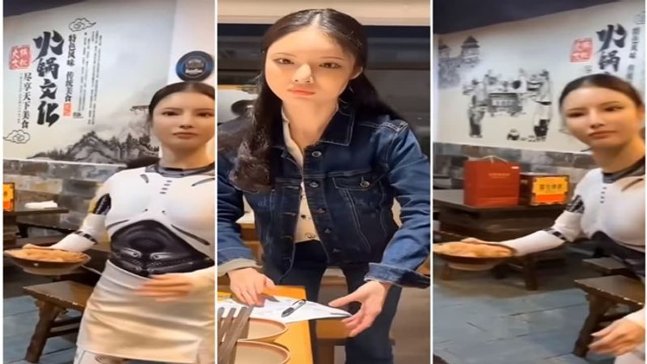 Viral Video: The waitress serving food in a Chinese restaurant puzzled ...
