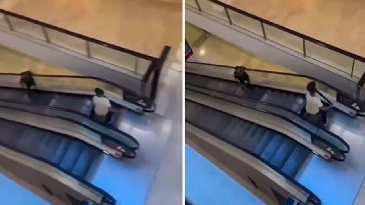 Sydney shopping mall attack: Video of face-off between attacker and ...