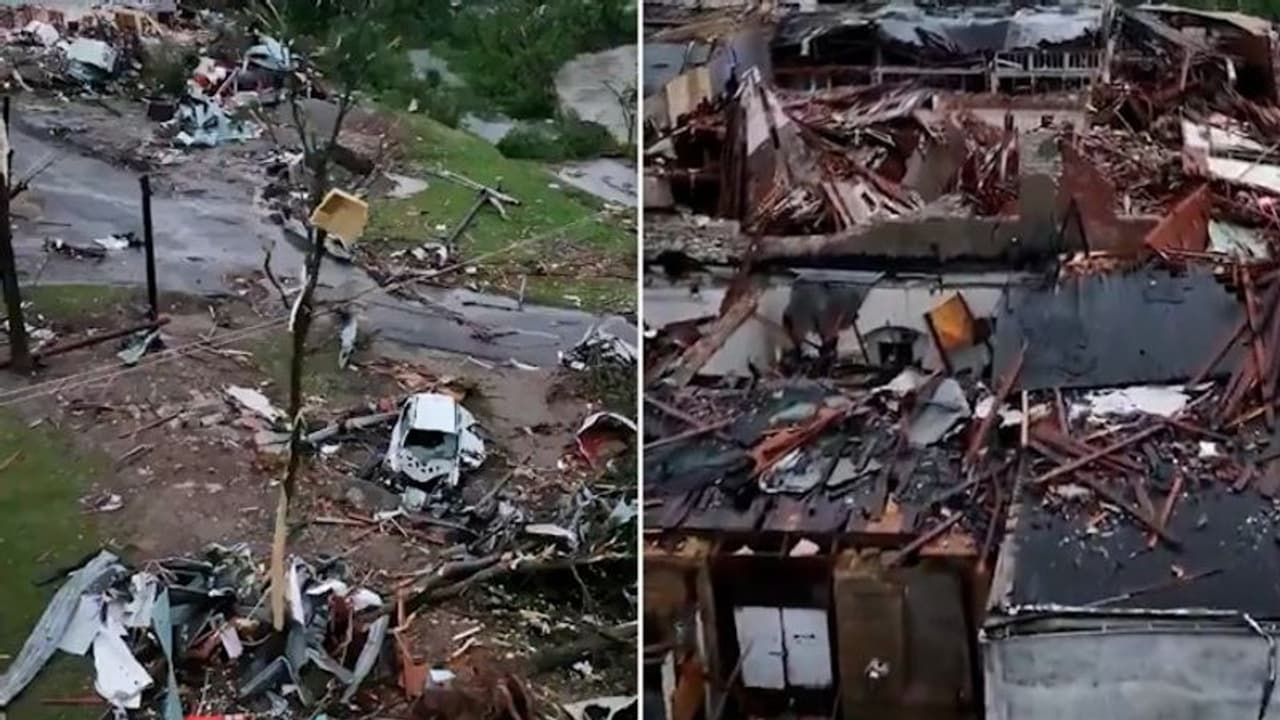 Oklahoma: Drone footage reveals catastrophic damage after deadly ...