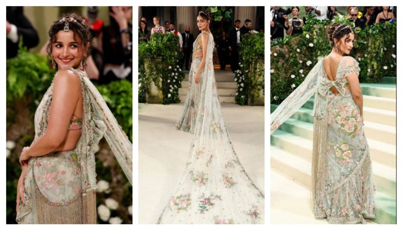 Met Gala 2024: Alia Bhatt looks ethereal in Sabyasachi saree; check out ...