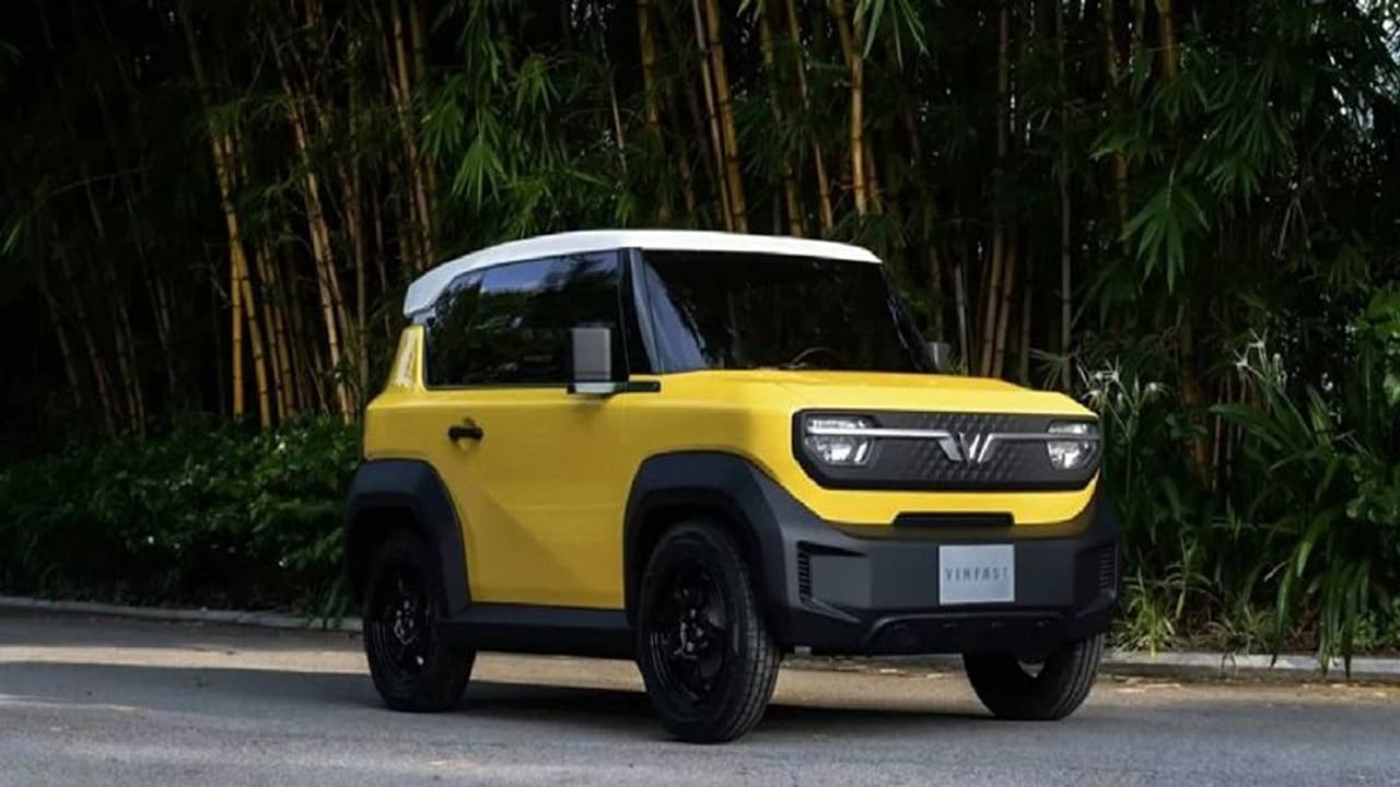 VinFast VF3 showcased at Auto Expo 2025 | Check its specifications ...