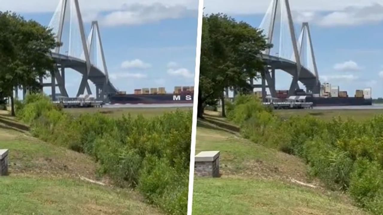 South Carolina collision scare: Out-of-control cargo ship forces ...