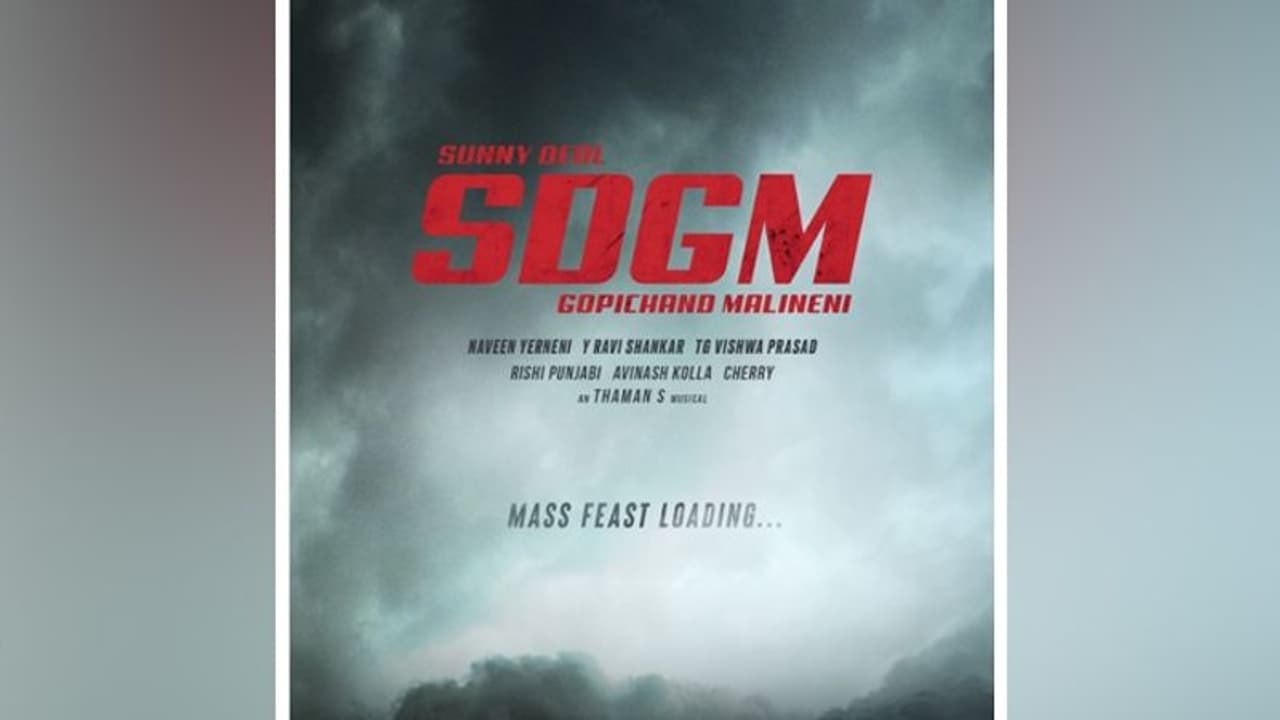 Sunny Deol to collaborate with Telugu director Gopichand Malineni in 'SDGM'; calls it 'biggest ...