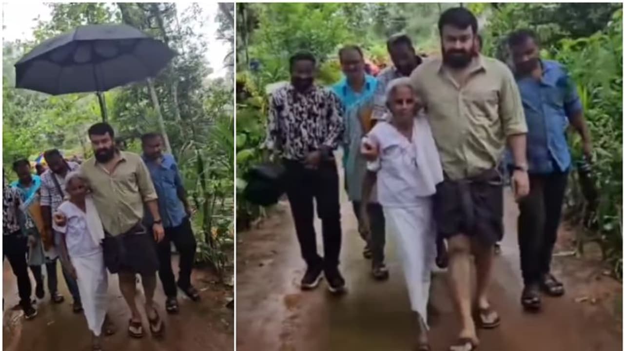 Mohanlal Viral Video L360 :'വീട്ടില്‍ വന്നാല്‍ താറാവ് കറിവച്ചു തരാം ...
