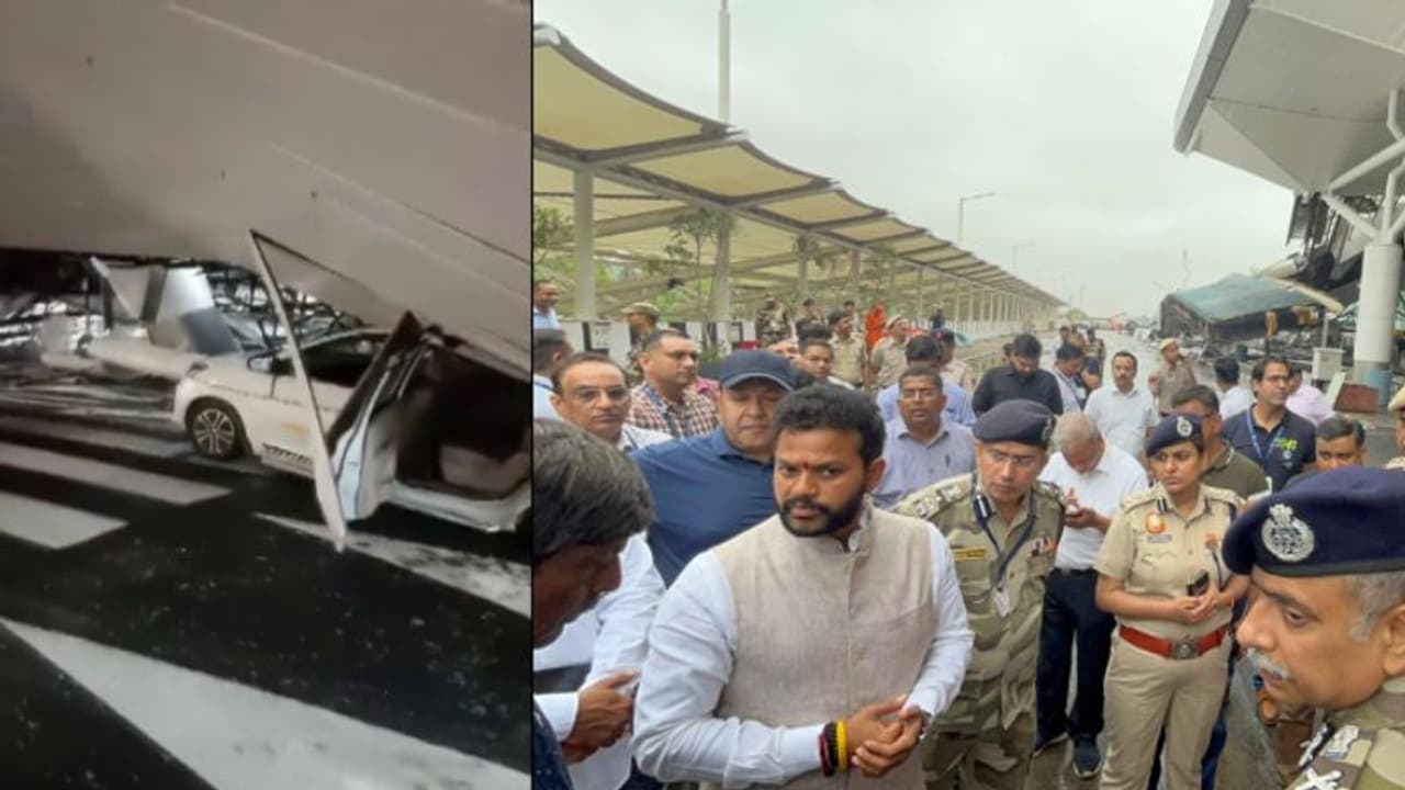 Delhi airport terminal roof collapsed in heavy rain1 dead, Aviation ...