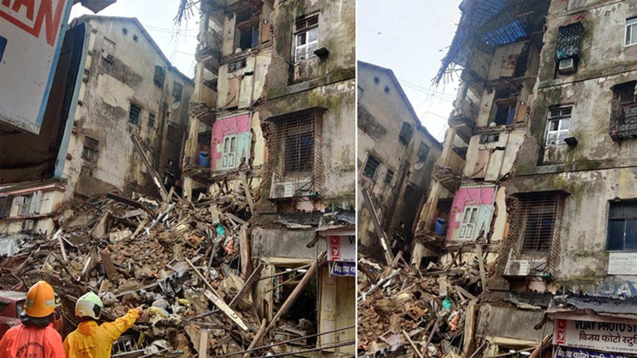 मुंबई में बारिश का कहर: 4 मंजिला बिल्डिंग गिरी, एक मौत तो कई मलबे में ...