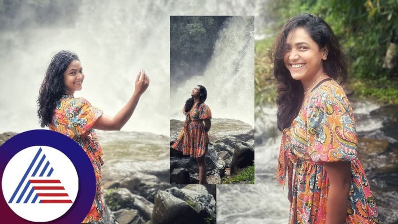 Anchor Anupama Gowda Photoshoot in Front of Waterfall: ಜಲಪಾತದ ಮುಂದೆ ...