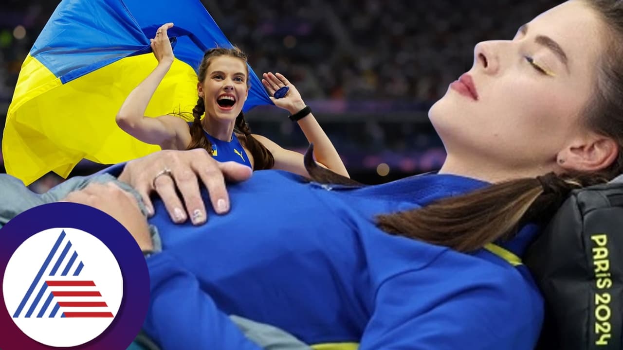 Ukrainian High Jumper Snuggles Inside Sleeping Bag in Paris Olympics ...
