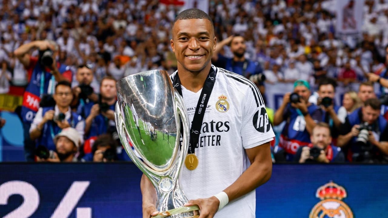 Kylian Mbappe scores on dream Real Madrid debut, cherishes 'great night' after UEFA Super Cup ...