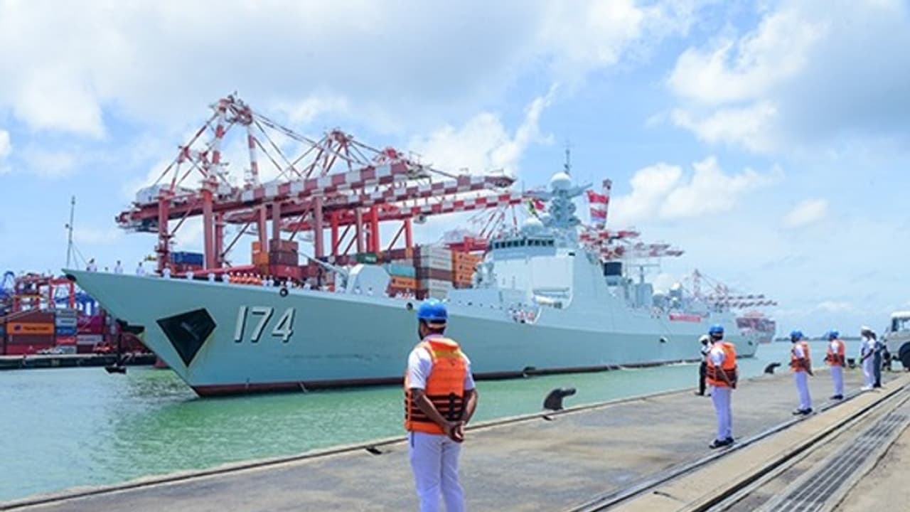 Indian Navy's INS Mumbai and 3 Chinese warships dock in Colombo ...