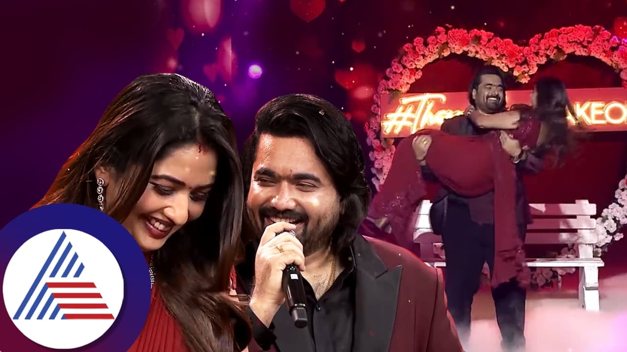 Newly Married Couple Tarun Sudhir and Sonal on Zee Kannada DKD ...