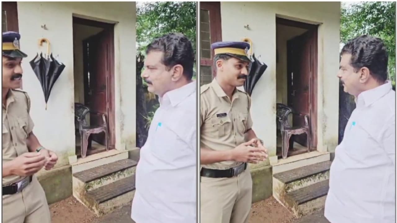 P V Anvar MLA stopped in front of Malappuram SP official residence ...