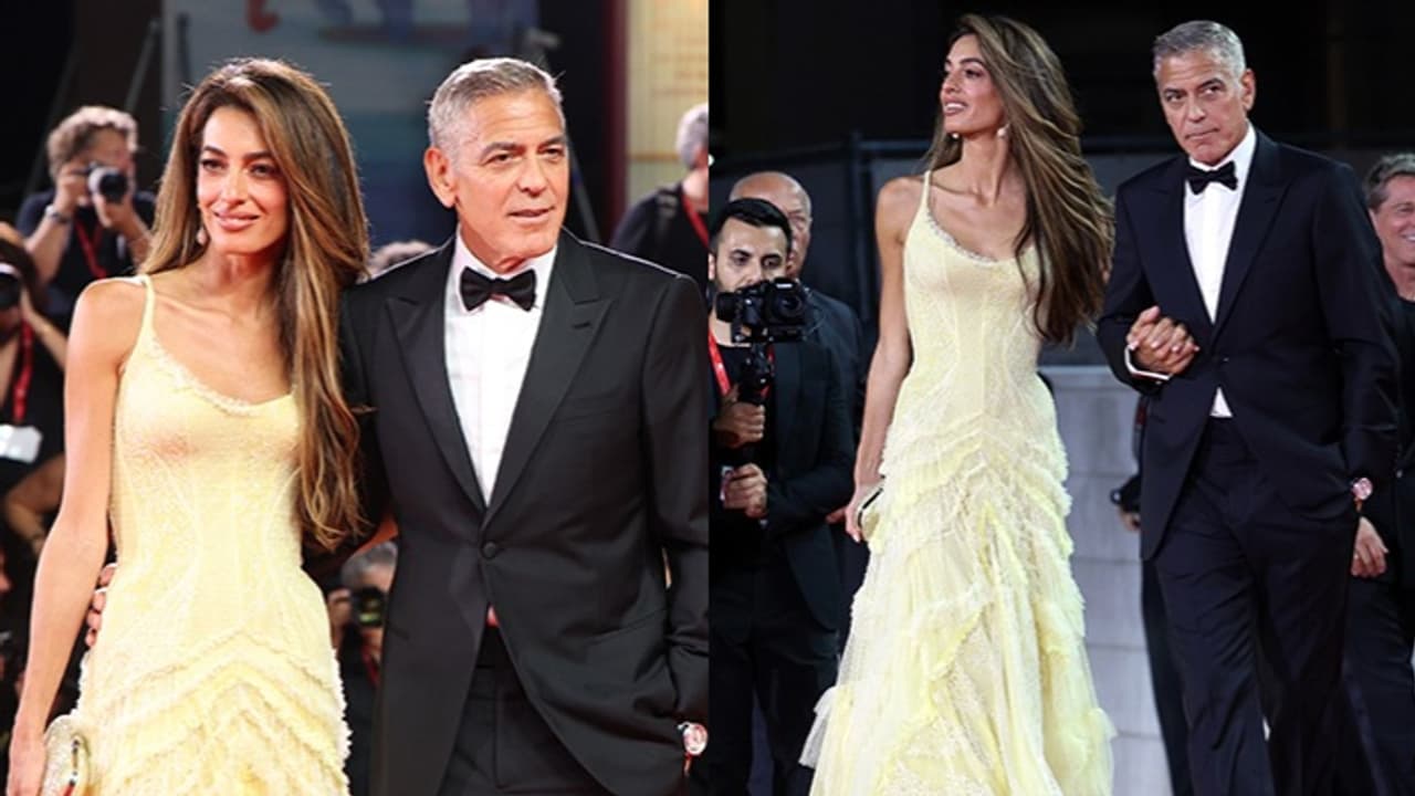 Venice Film Festival 2024: Amal Clooney, George Clooney walks hand-in ...
