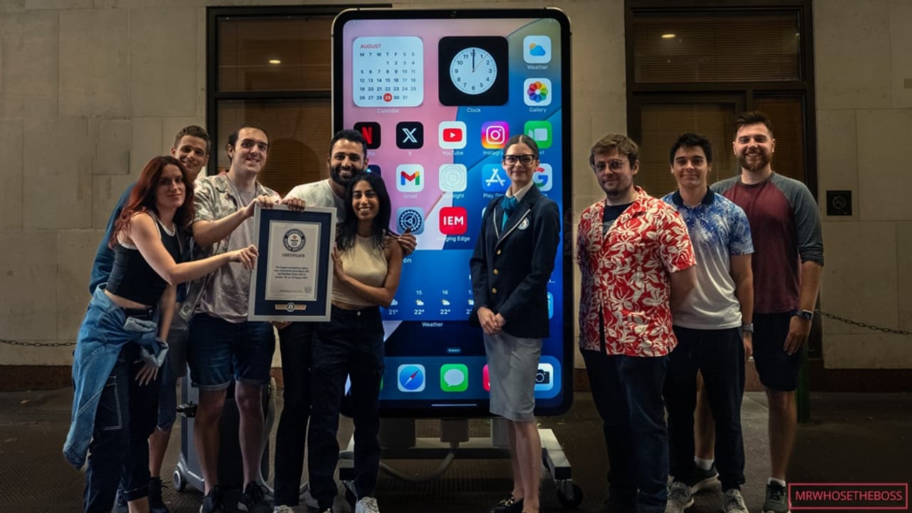 Move over iPhone 16 Pro Max! YouTuber builds world's largest Apple ...