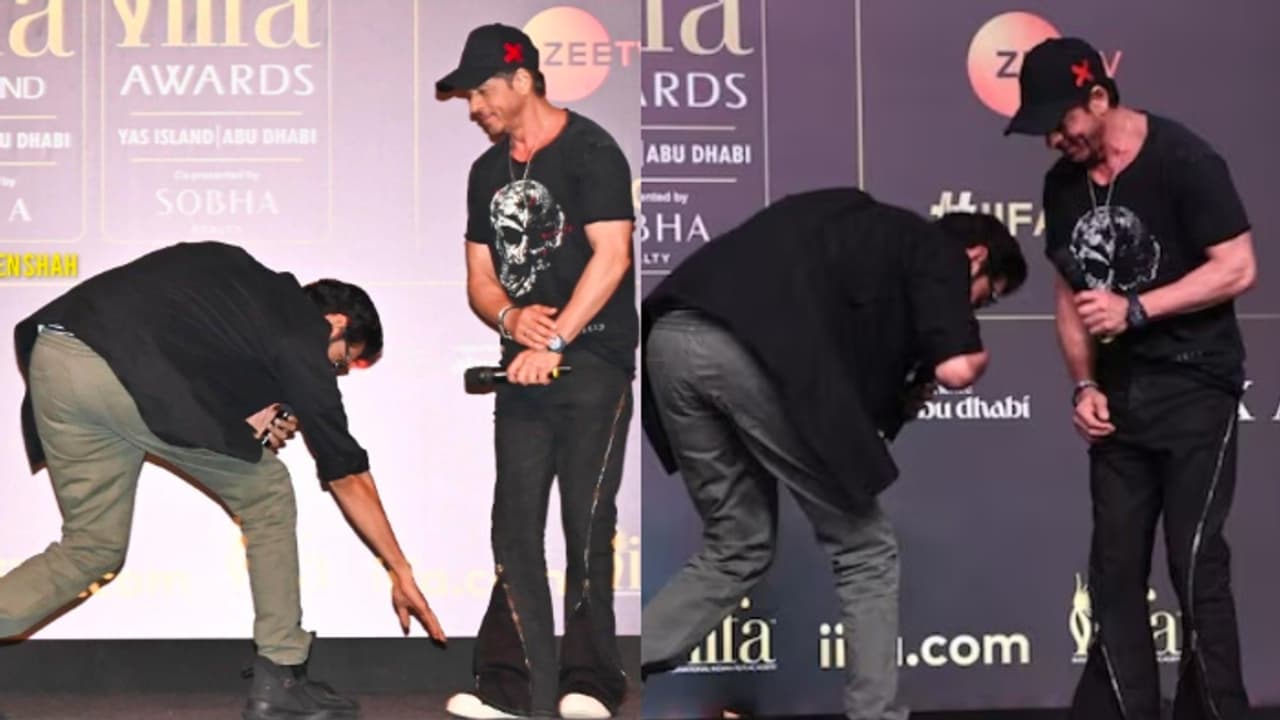IIFA 2024 event: Rana Daggubati touches Shah Rukh Khan's feet, says ...