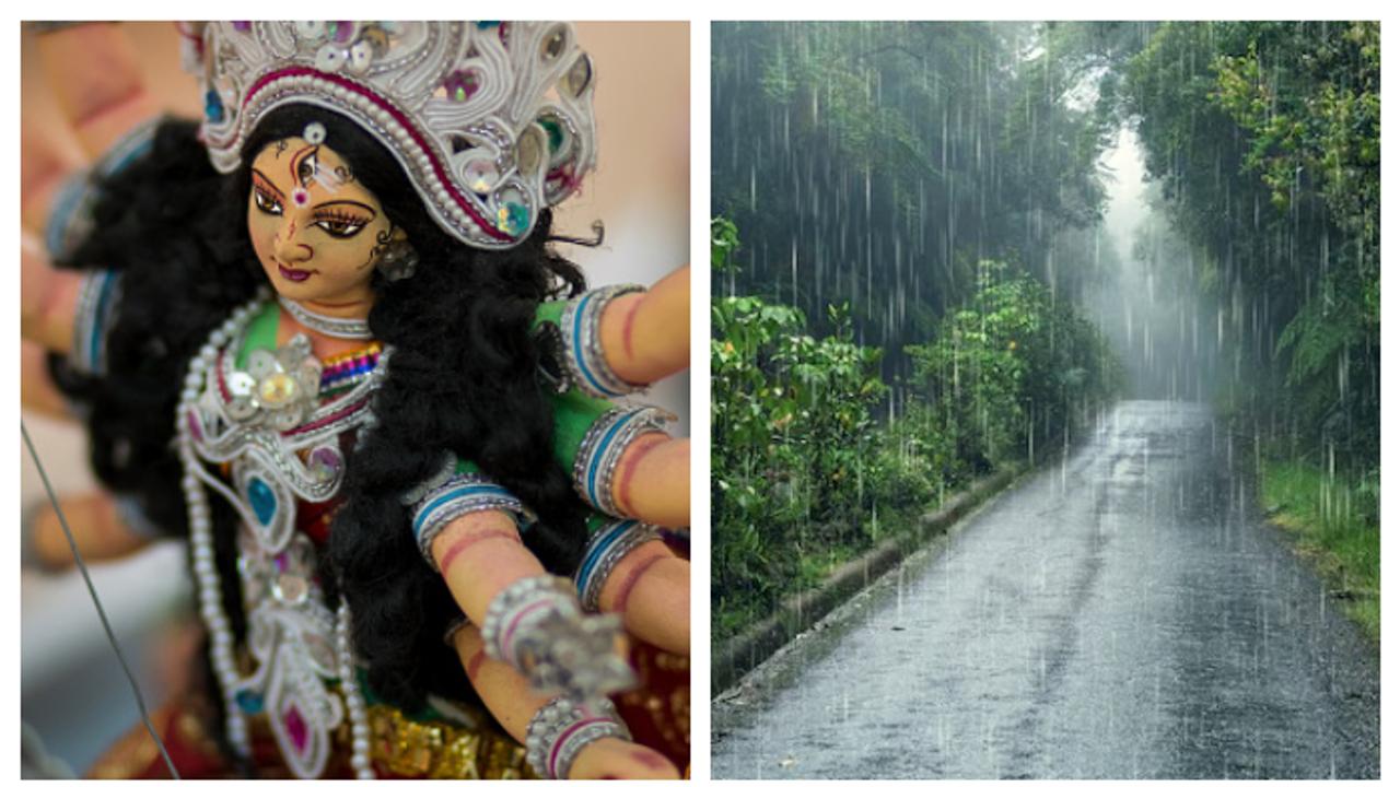 Kolkata Durga Puja weather forecast: Scattered rain expected; Says Met office | Asianet Newsable