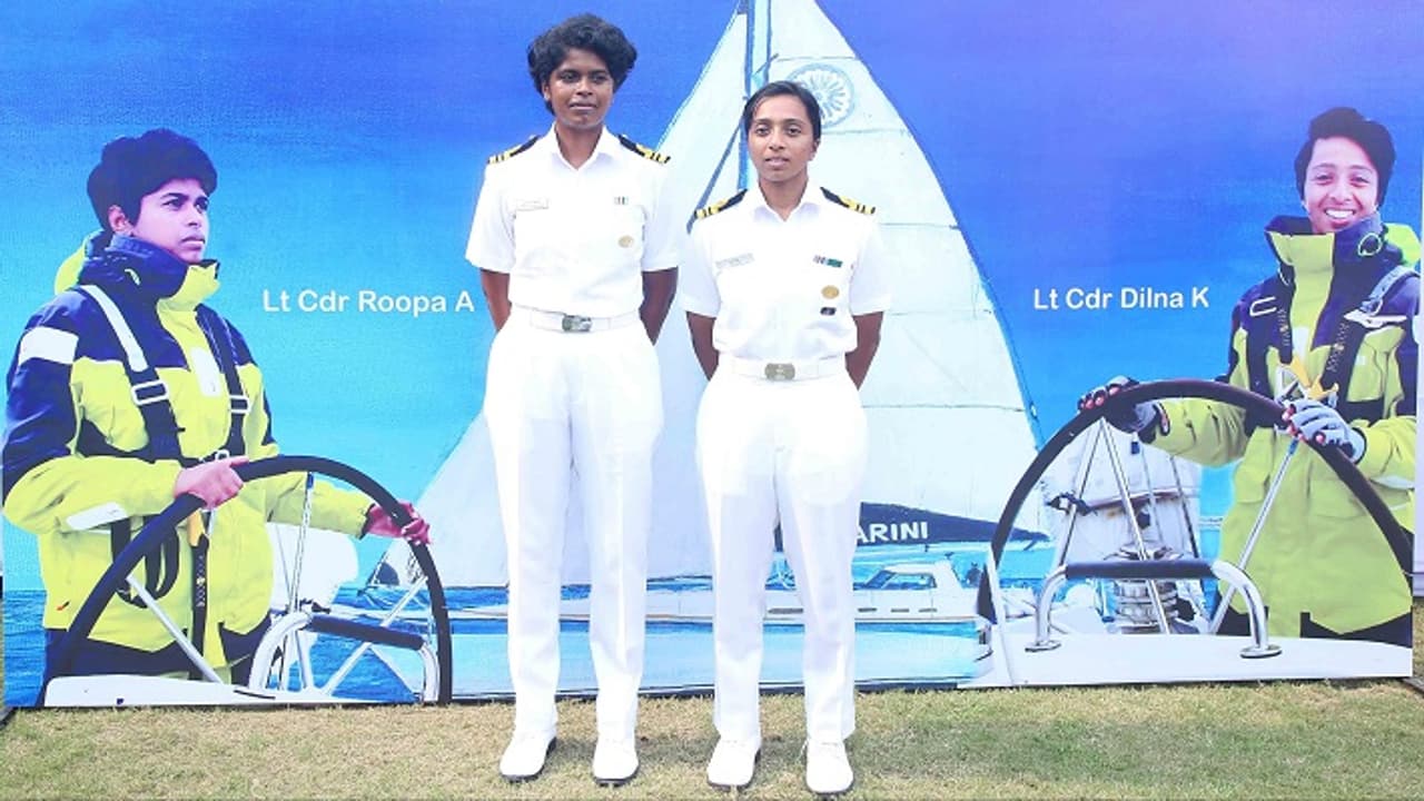 Indian Navy women officers to embark on historic global ...