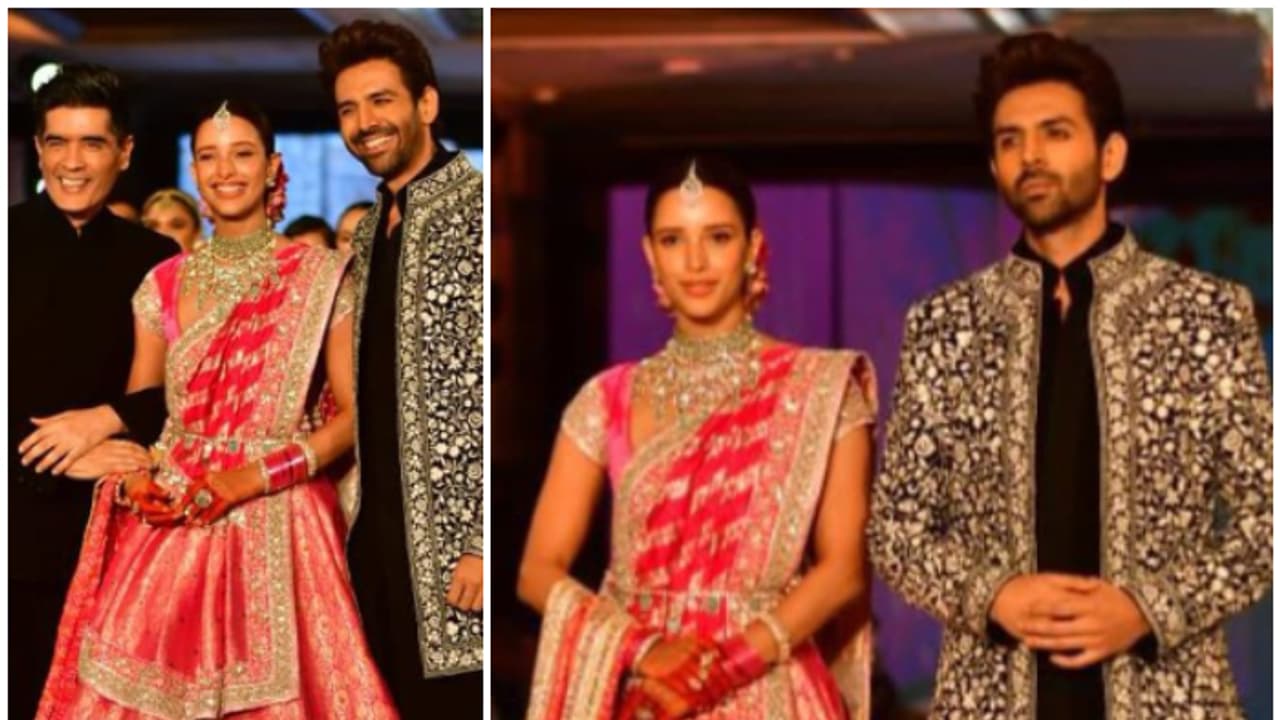 WATCH: Kartik Aaryan, Triptii Dimri shine at Manish Malhotra's show for ...