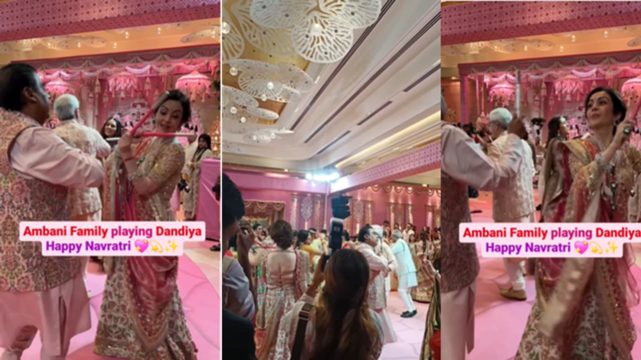 Ambani family Garba dance video ನವರಾತ್ರಿ ಹಬ್ಬದ ಆಚರಣೆ | Mukesh Ambani ...