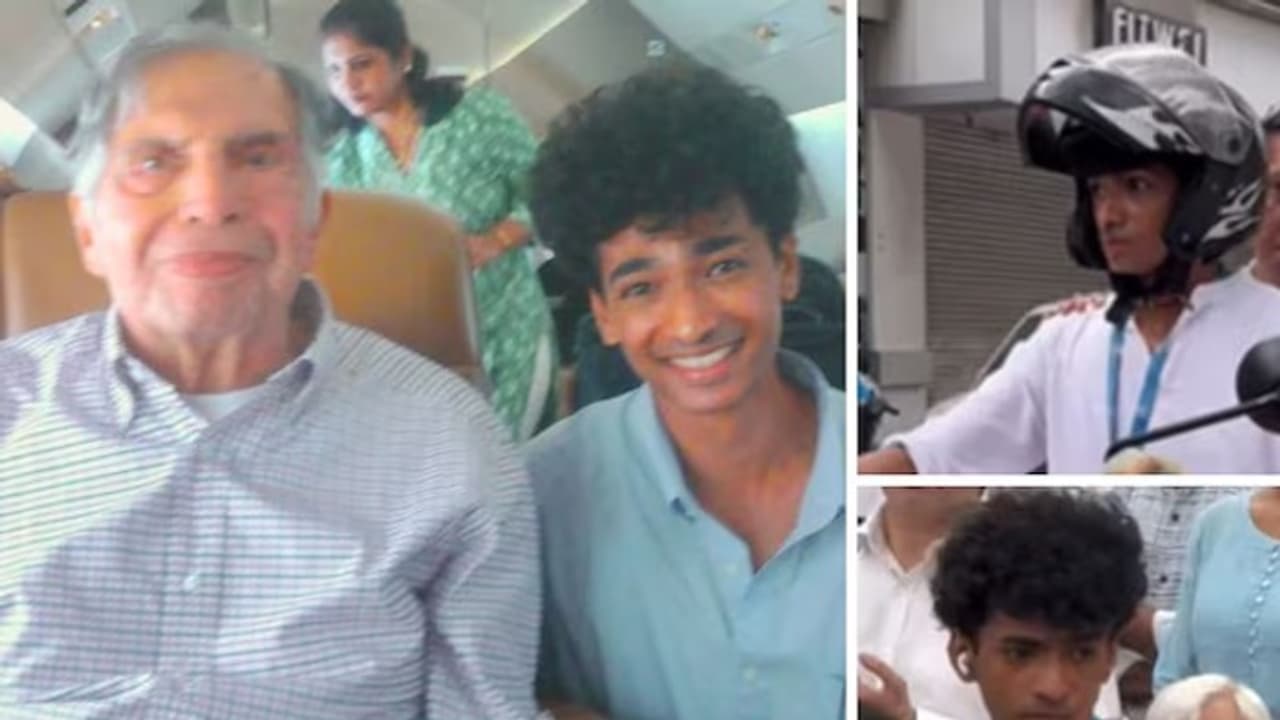 Ratan Tata final journey: An emotional Shantanu Naidu leads hearse on bike, leaves netizens ...