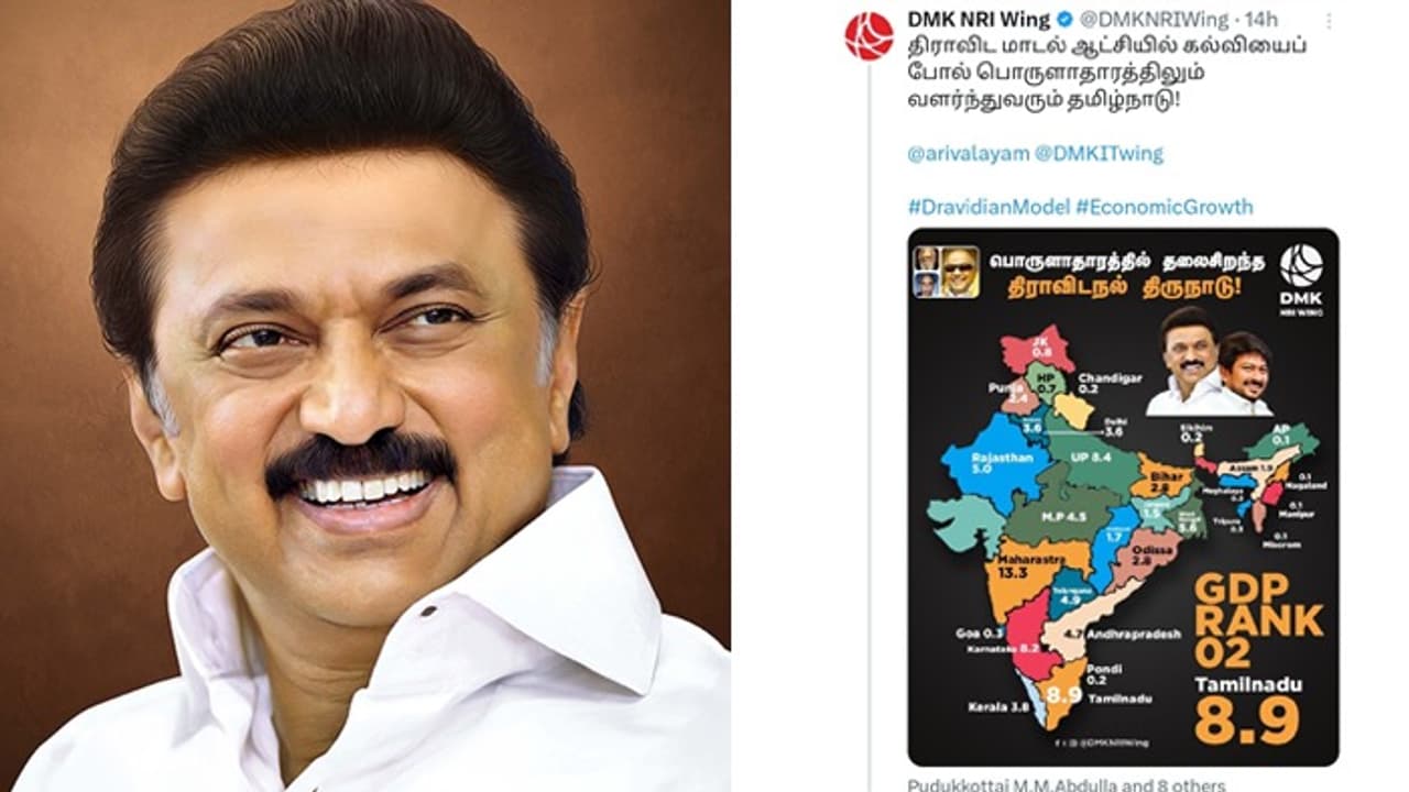'Prelude to eradicating India?': Outrage as map in DMK post shows half ...
