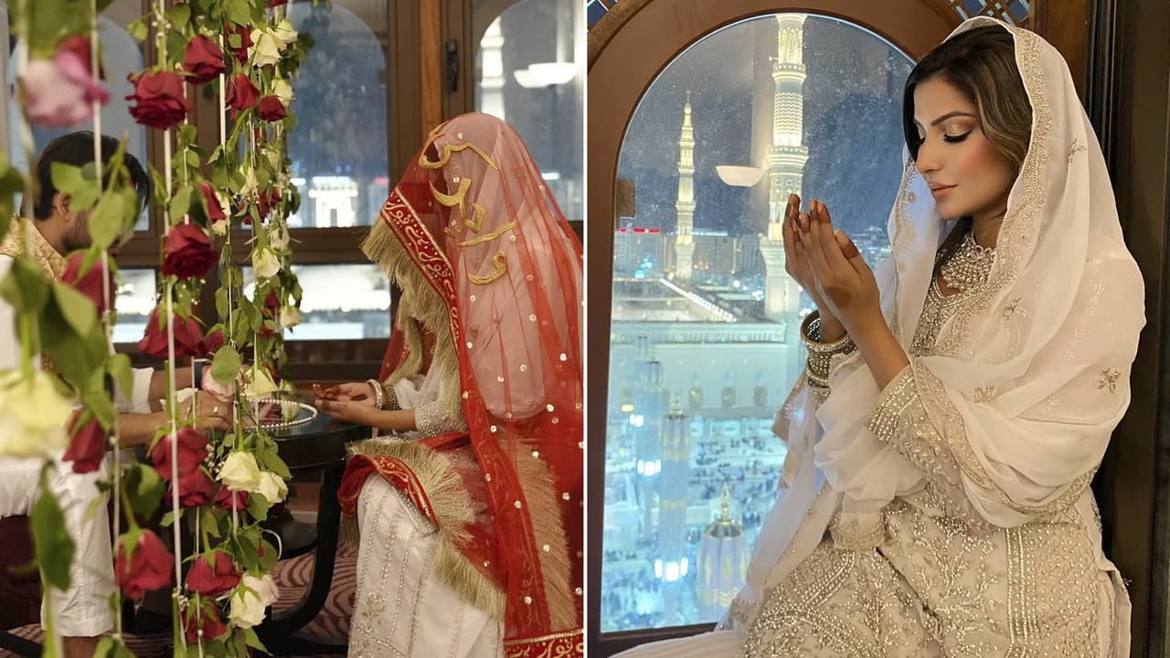 Sana Sultan marries Mohammad Wazid in Madinah; photos go viral ...