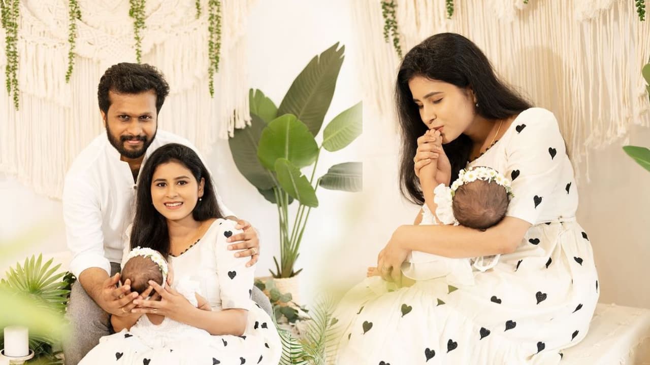 Serial Actress Rithika Tamilselvi Photoshoot with her new born baby ...