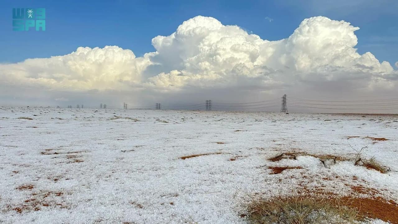 ASTONISHING! Saudi Arabian desert sees snowfall for the first time in ...