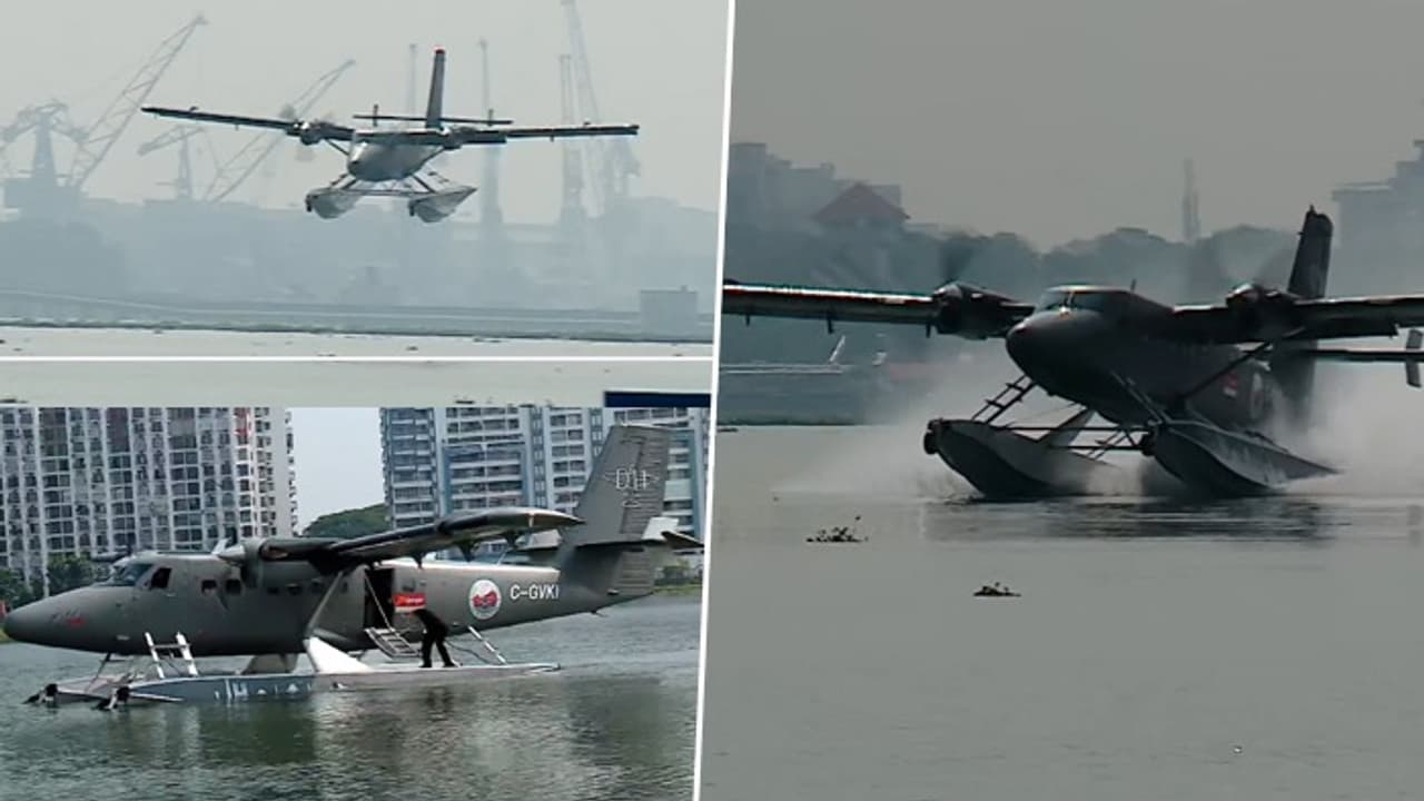 Kerala's first seaplane officially launched with flag-off ceremony in ...