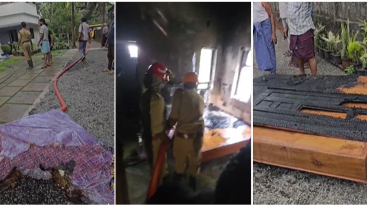 ചാർജിനിട്ട ടോർച്ച് പൊട്ടിത്തെറിച്ചു, വീടിൻ്റെ കിടപ്പ് മുറിക്ക് തീ ...