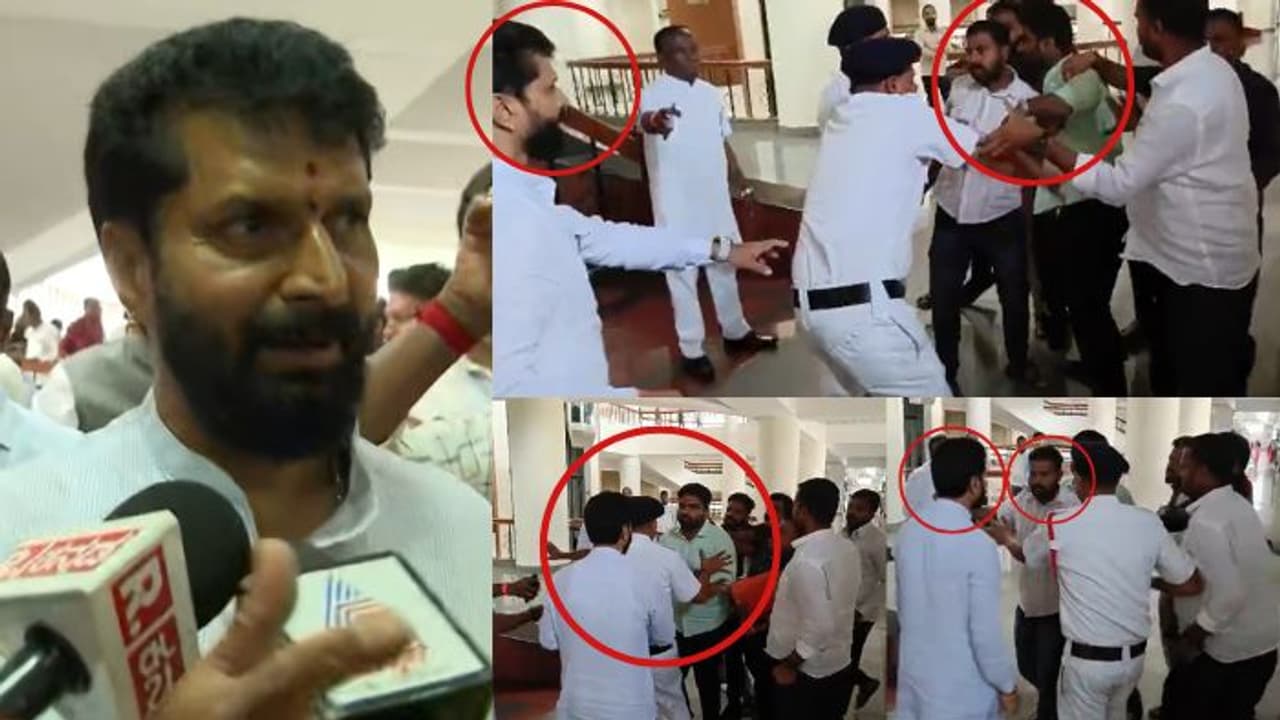 Karnataka Minister Lakshmi Hebbalkar's supporters attack BJP MLC CT ...
