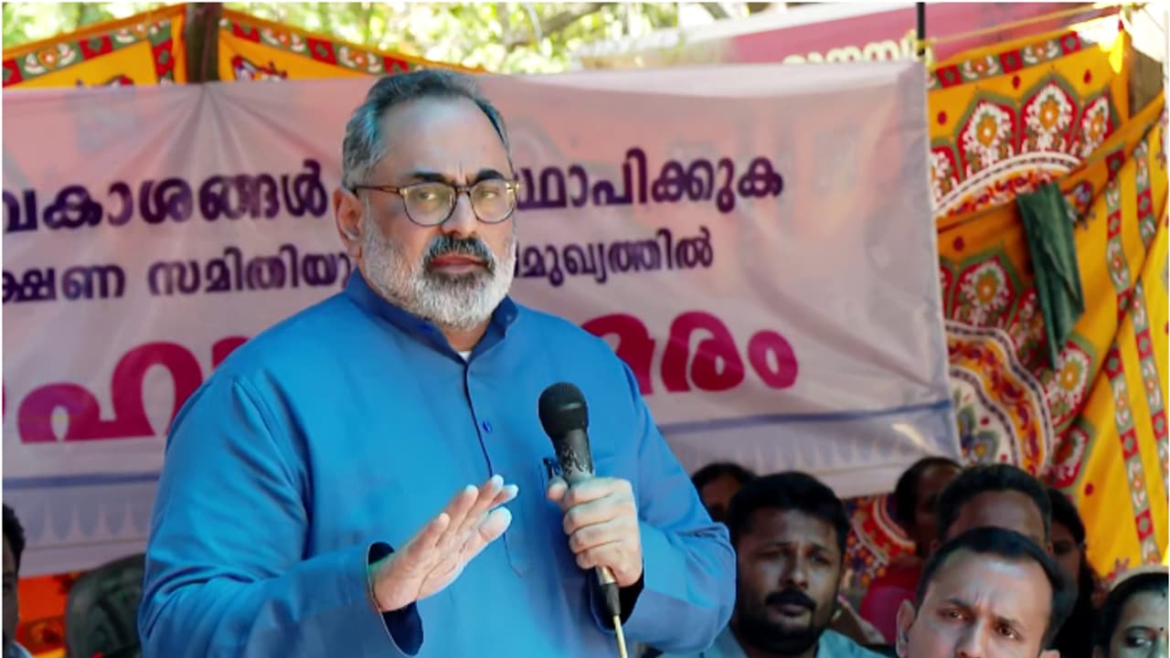 Kerala: Rajeev Chandrasekhar visits Munambam protest site, promises ...