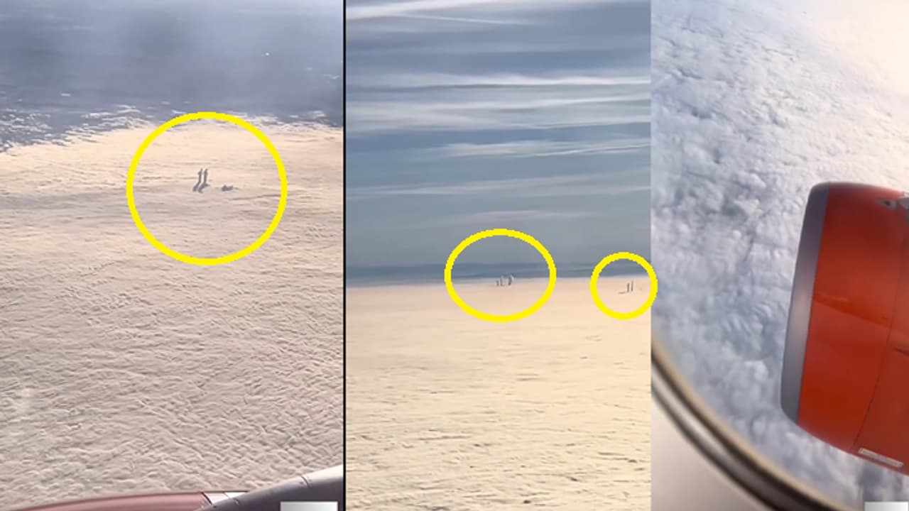 Plane passenger alien video create buzz ಮೋಡದ ಮೇಲಿತ್ತಾ ಅನ್ಯಗ್ರಹ ಜೀವಿ ...