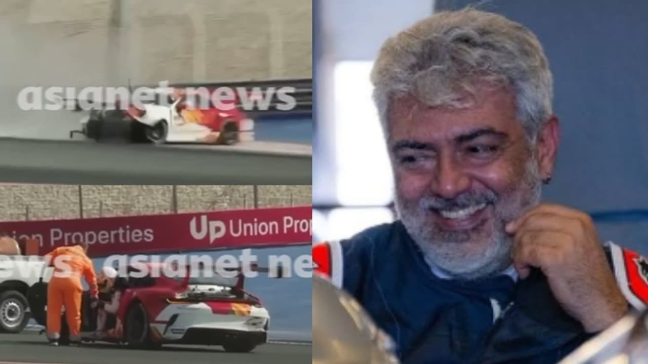 Thala Ajith's car involved in massive accident during race, actor safe ...