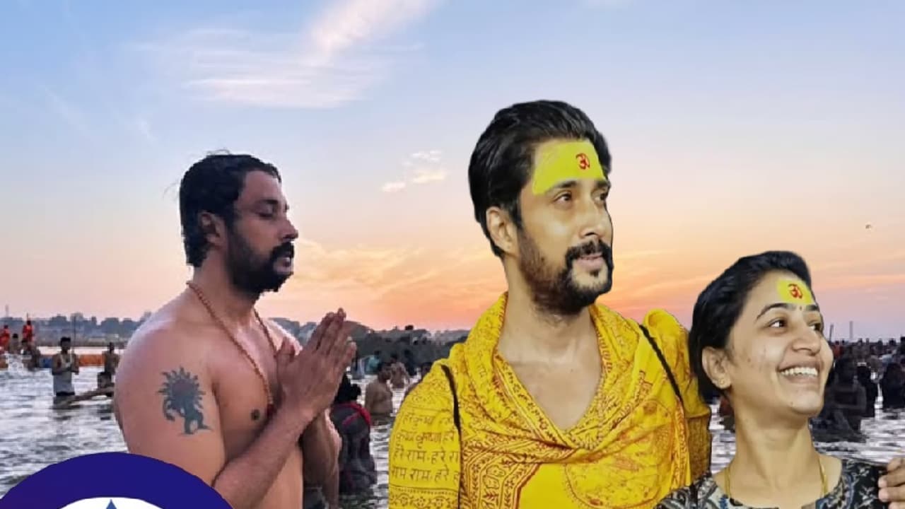 Blessed Moment: Actor Prem and Wife Take Holy Dip in Prayag Raj ...