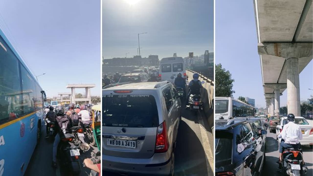 Bengaluru police shut HSR flyover for Namma metro work, traffic chokes ...