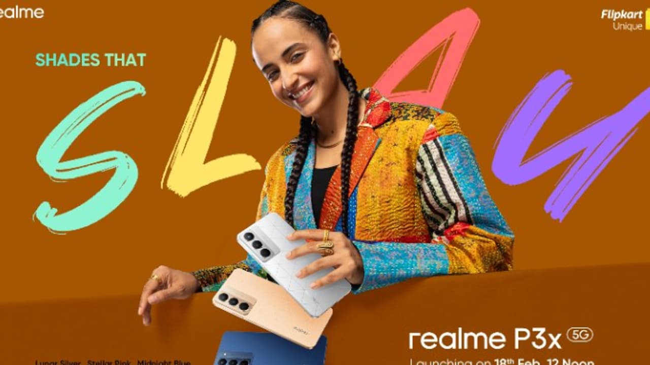 Realme P3x 5G set to launch on February 18; Official design, colours ...