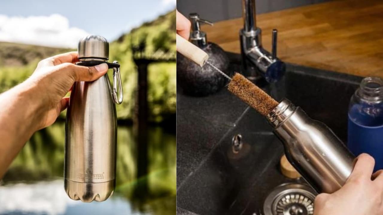 Steel Water Bottle Cleaning Tips: स्टील की बोतल की सफाई कैसे करें ...