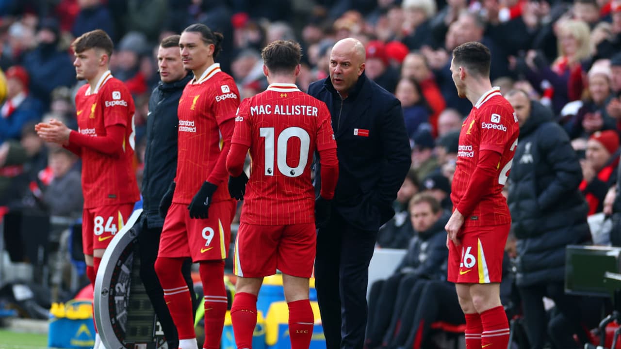 Premier League: Liverpool manager Arne Slott lauds players 'mental ...