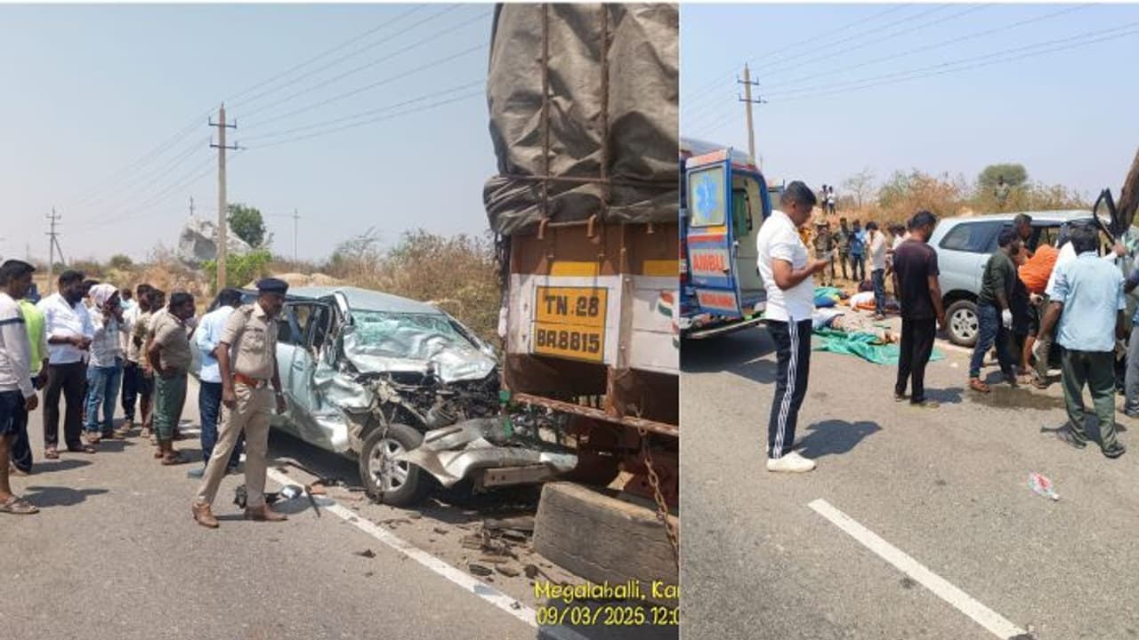 Five Bengaluru tourists killed as speeding Innova crashes into parked ...
