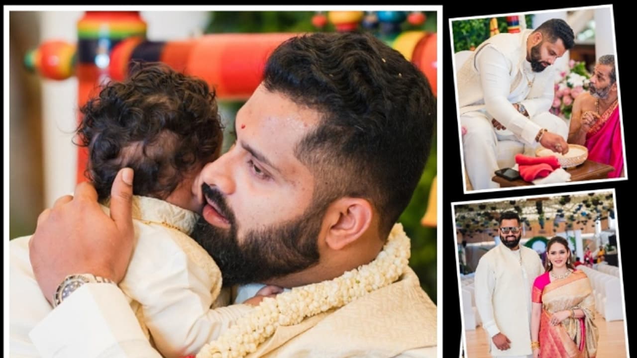 Photos: Abhishek Ambareesh and Aviva Bidapa's Son's Grand Naming ...