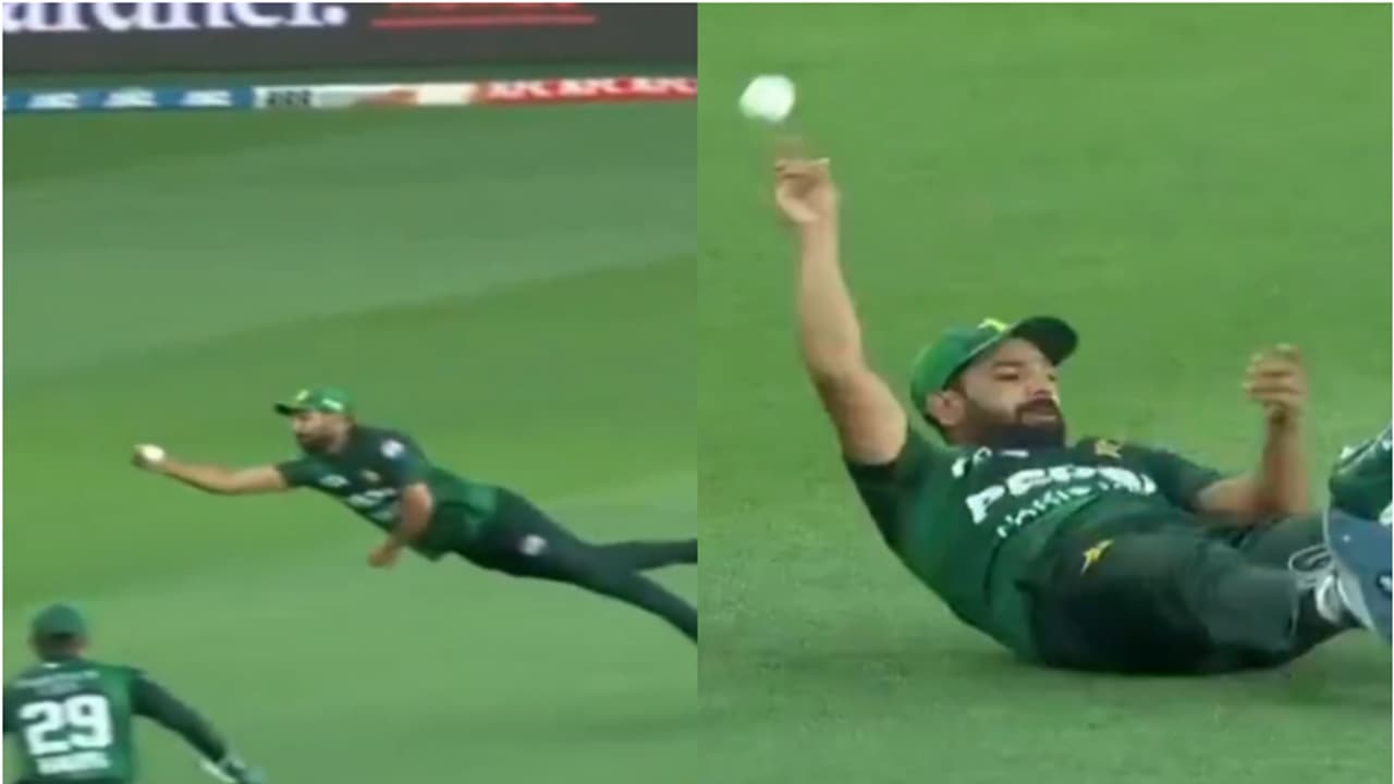 NZ vs PAK: Haris Rauf takes Glenn Phillips-like stunning catch to dismiss Finn Allen in 3rd T20I ...
