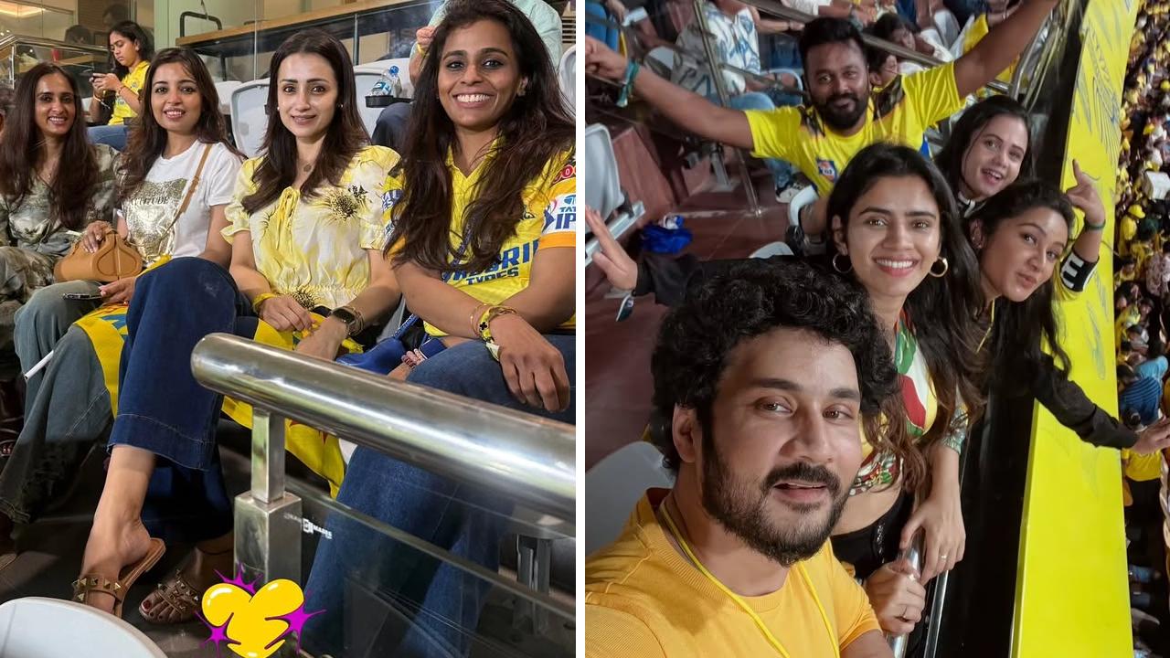 Celebrities at CSK vs MI IPL Match : திரிஷா முதல் பிக்பாஸ் ஸ்டார்ஸ் வரை ...