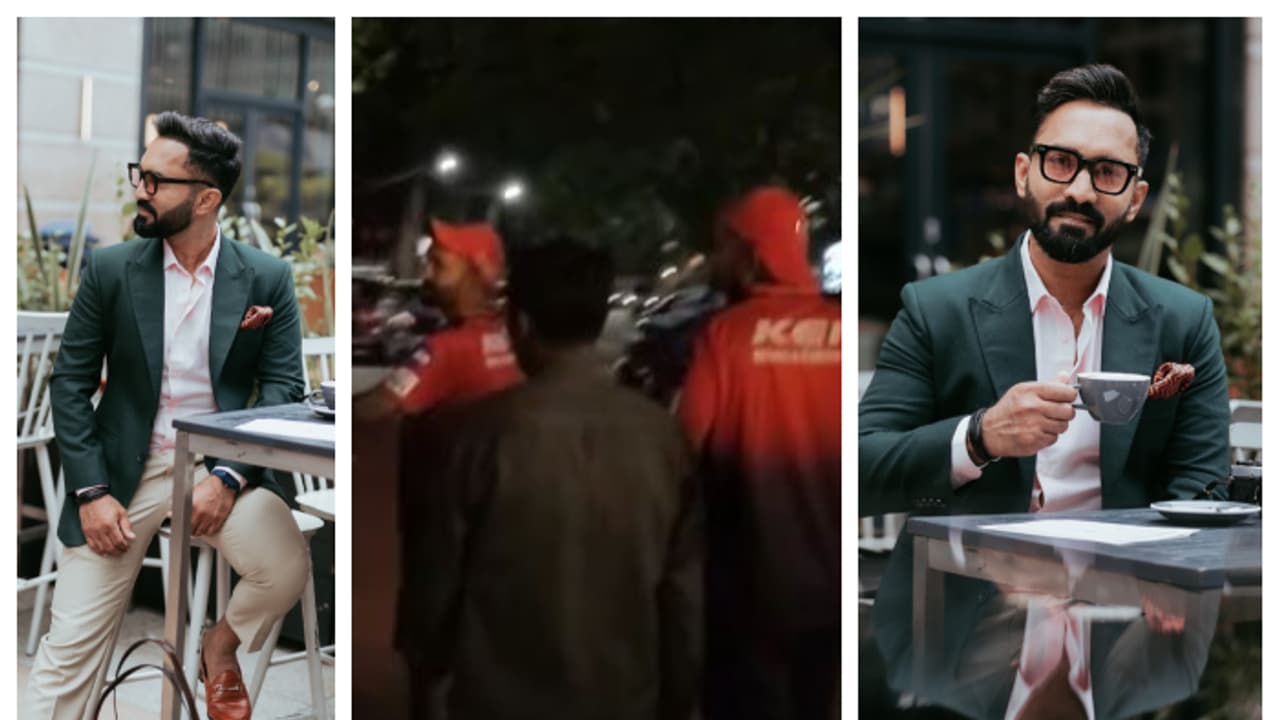 Cricketer Dinesh Karthik walking on Bangalore roads as common man ...
