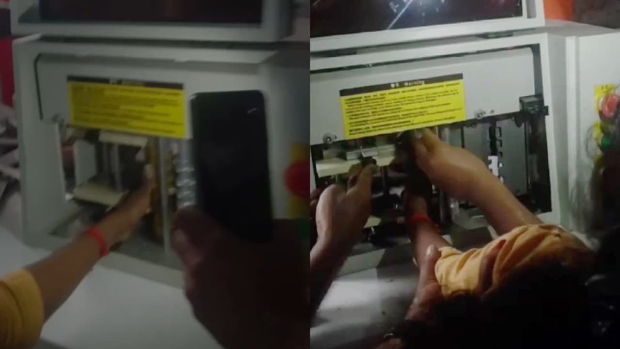 Woman's Finger Stuck in Machine: ನಂಬರ್ ಪ್ಲೇಟ್ ಮಿಷನ್‌ಗೆ ಸಿಲುಕಿದ ಯುವತಿಯ ...