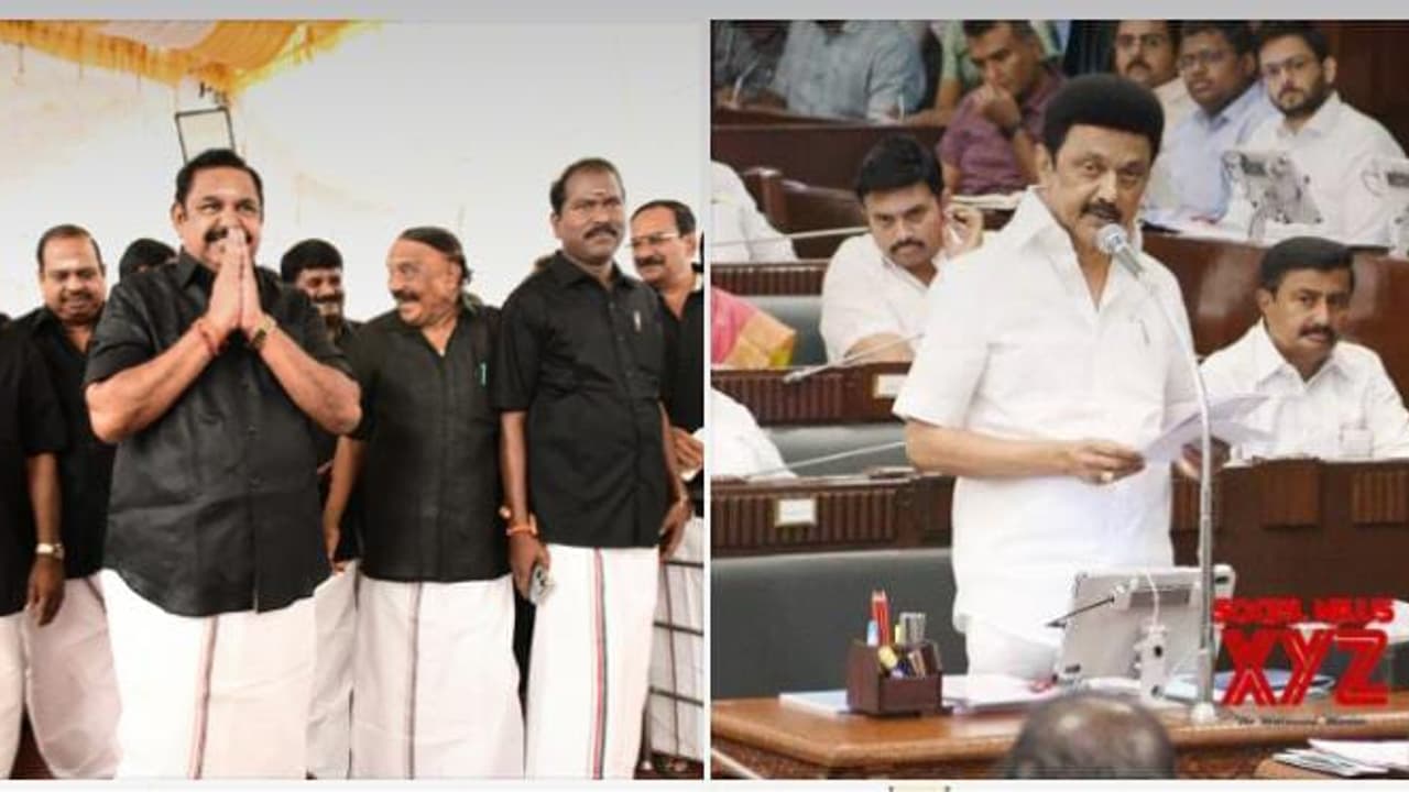 ADMK MLAs wear black shirts Stalin criticism : காவி உடை அணிந்து வராமல் ...