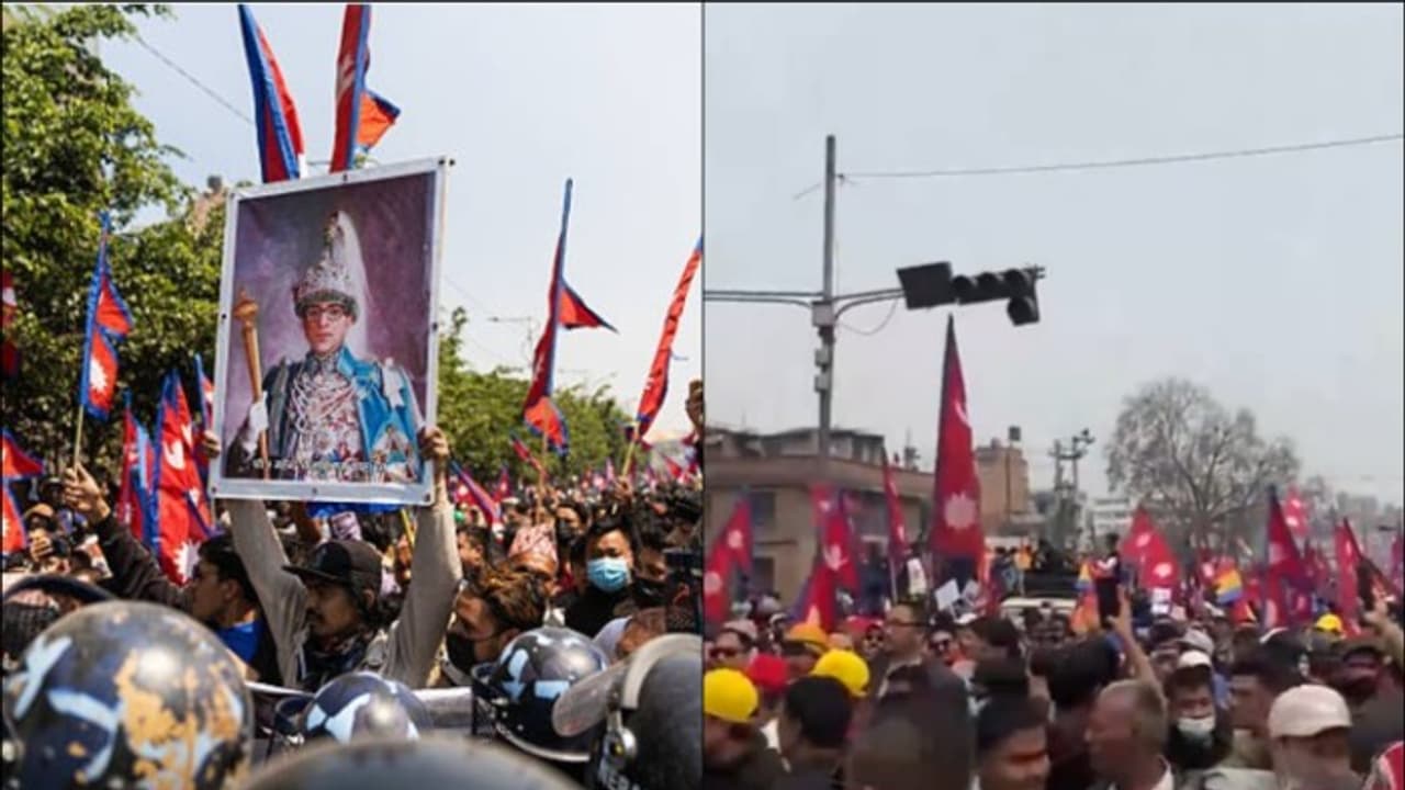 'Bring back the king!': Nepal rocked by mass protests for Hindu Rashtra ...