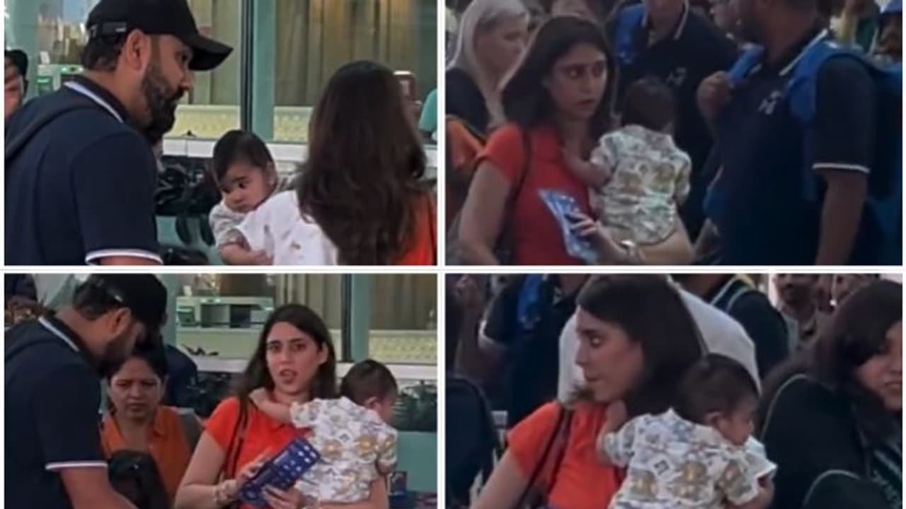 Rohit Sharma Son Ahaan First Photo : முதல் முறையாக மகனின் புகைப்படத்தை வெளியிட்ட ரோகித் சர்மா ...