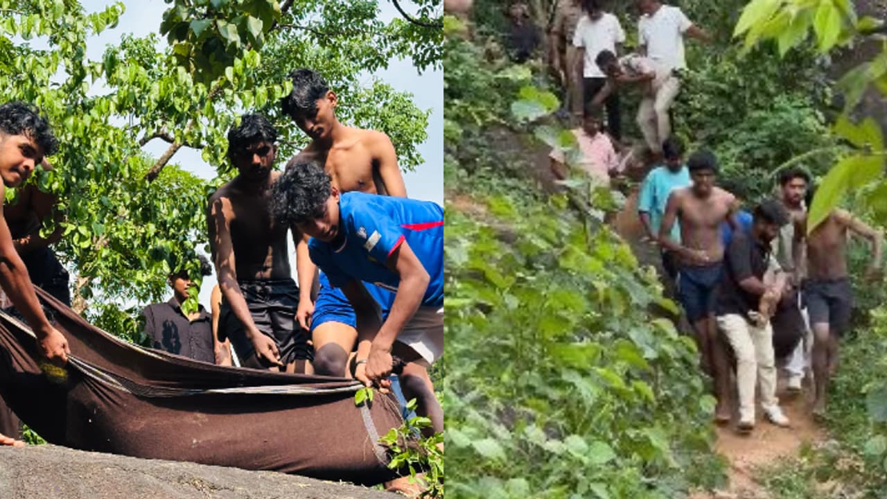 young man drowned in the Pathangayam waterfall | Young Man Drowned In ...